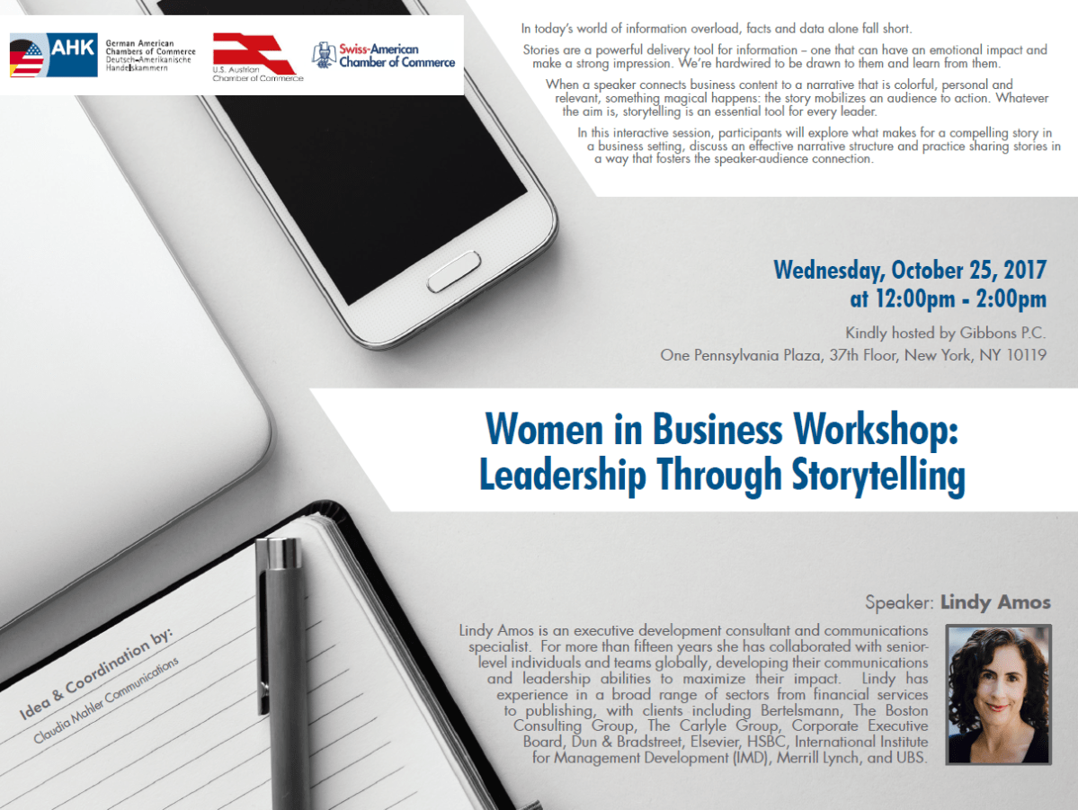 Women in business workshop: Leadership through Storytelling | USACC